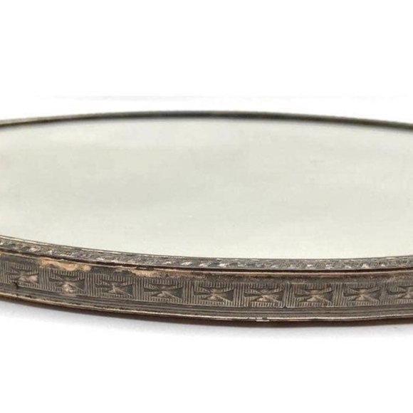 Authentic Original Vintage Style | Other | Antique Ornate Stamped Design Sterling Velvet Backed ...